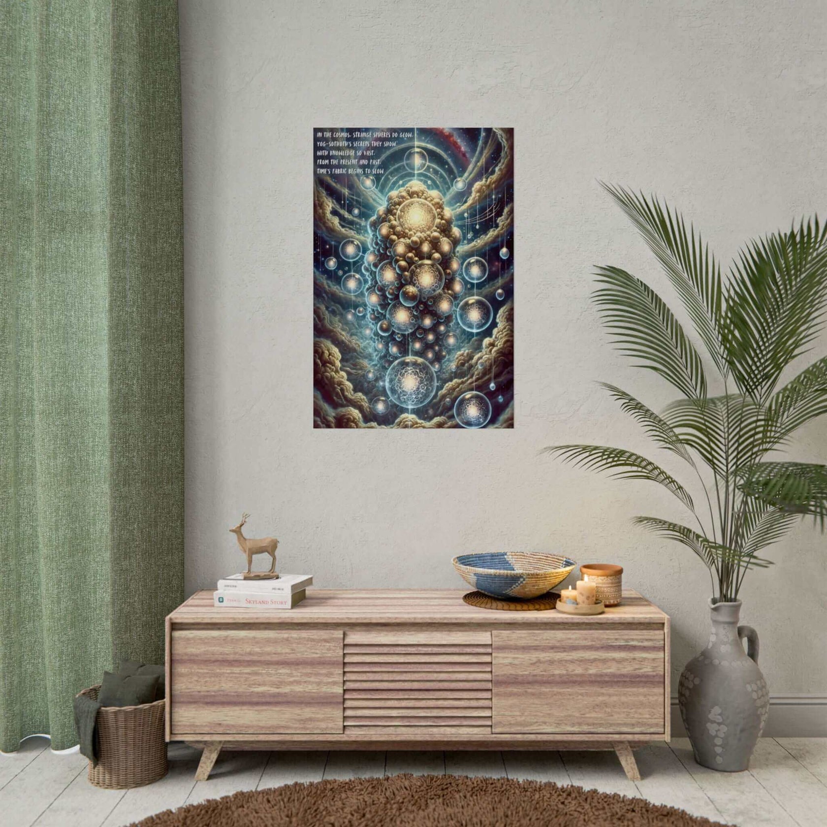 Cosmic Enigma: Ethereal Yog-Sothoth Poster Wall Art – NanoFiction Art