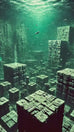 Submerged R’lyeh: Haunting Cthulhu Deep-Sea Canvas Wall Art ...